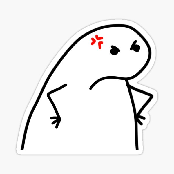 Pegatina con la obra «Flork enojado» de capibara- | Redbubble