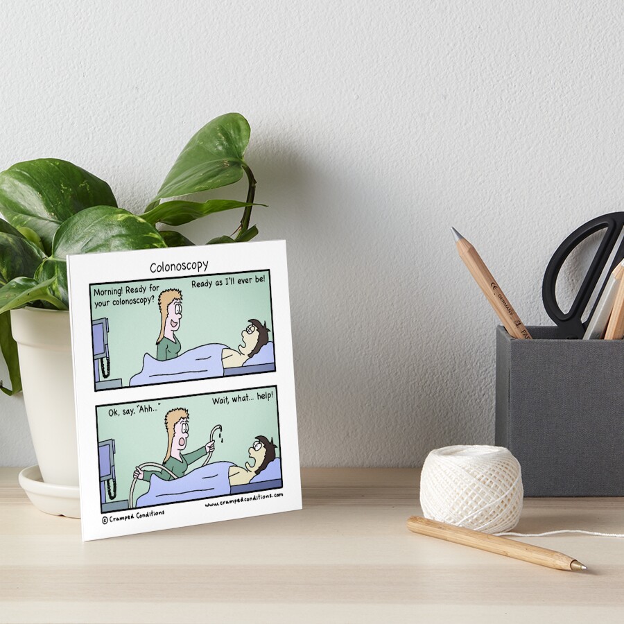 "Colonoscopy nurse" Poster for Sale by CrampedComic | Redbubble
