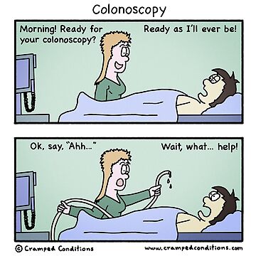 "Colonoscopy nurse" Poster for Sale by CrampedComic | Redbubble