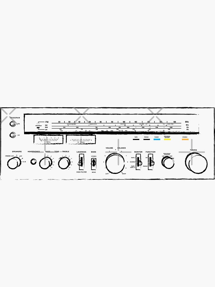 "HI-FI Audio" Sticker for Sale by Omack Niuiz | Redbubble