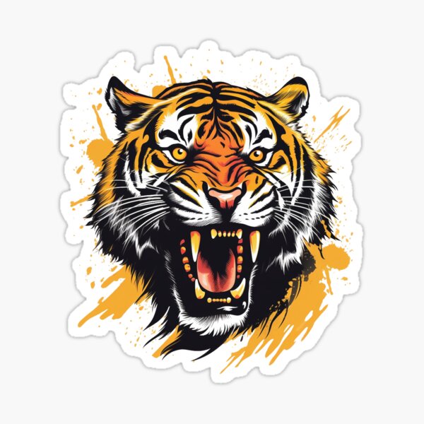 "Tiger King Logo" Sticker for Sale by Inspirataart | Redbubble