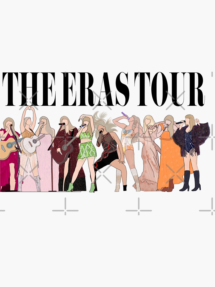 "Taylor Swift The Eras Tour Art Sticker" Sticker for Sale by ...