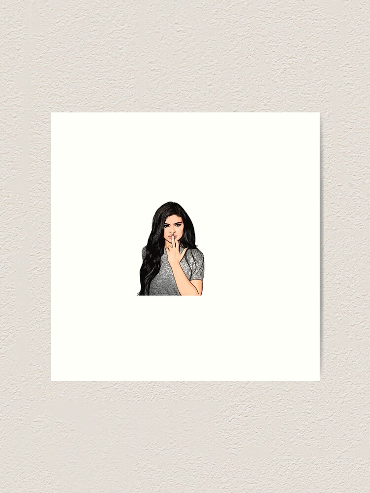 "Kylie Jenner Cartoon" Art Print for Sale by livpaigedesigns | Redbubble
