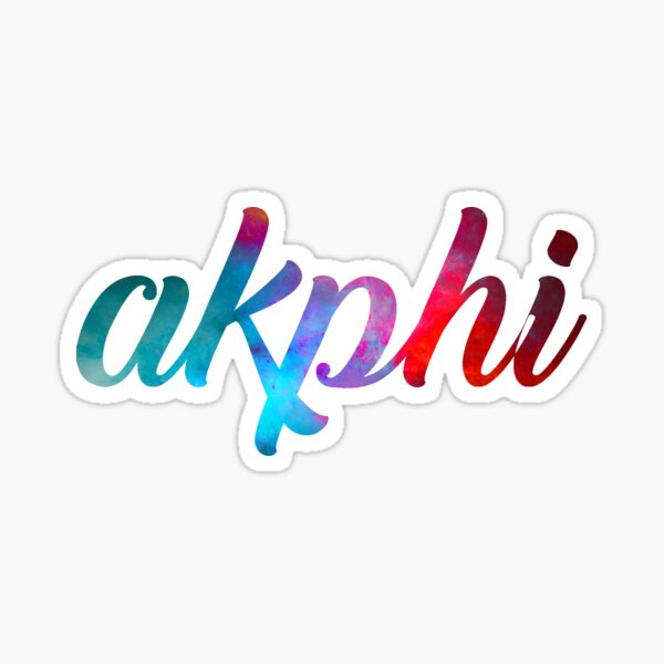 "AKPhi" Sticker by tffindlay | Redbubble