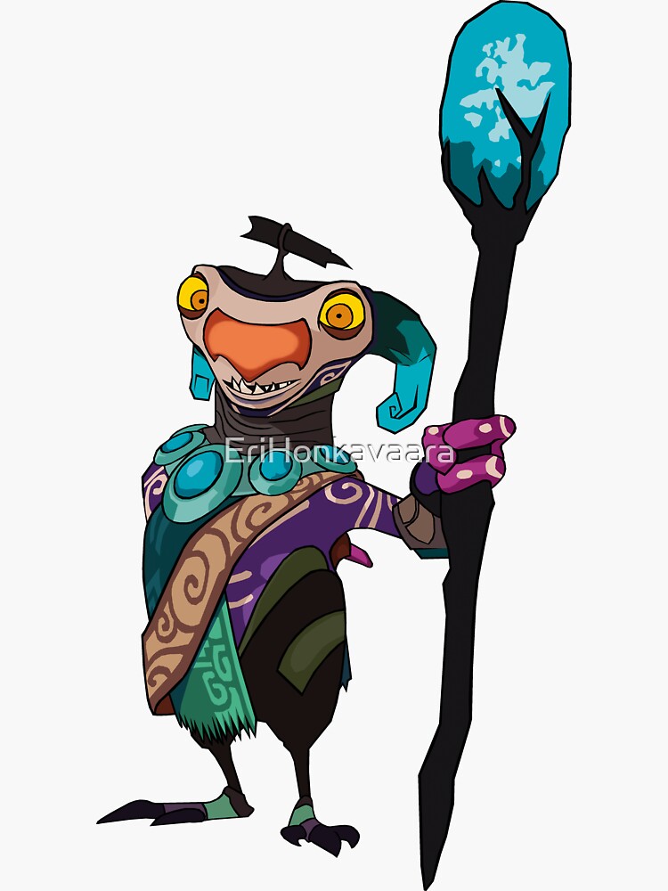 "Fongoid's Tribe Chief" Sticker by EriHonkavaara | Redbubble