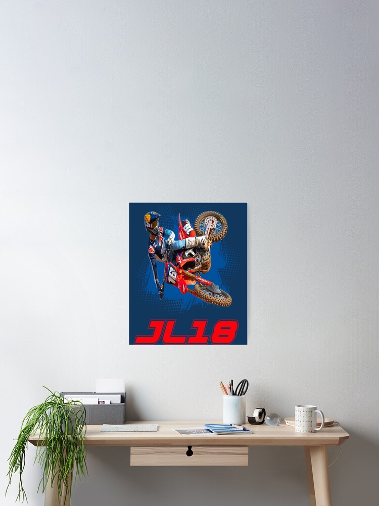 "Jett JL18 Lawrence motocross legend Dirt bike Champion 18 Gift Design 2021 2022 " Poster for ...