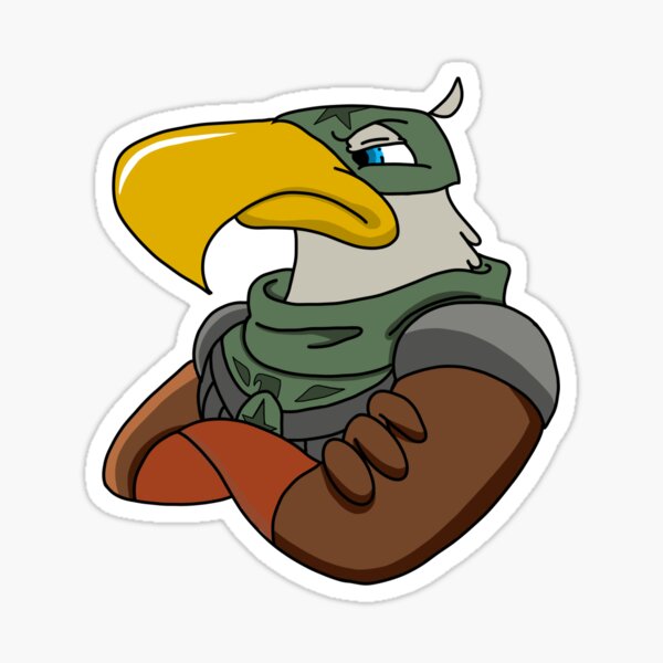"Soldier boy cartoon eagle" Sticker for Sale by Destination Nowhere ...