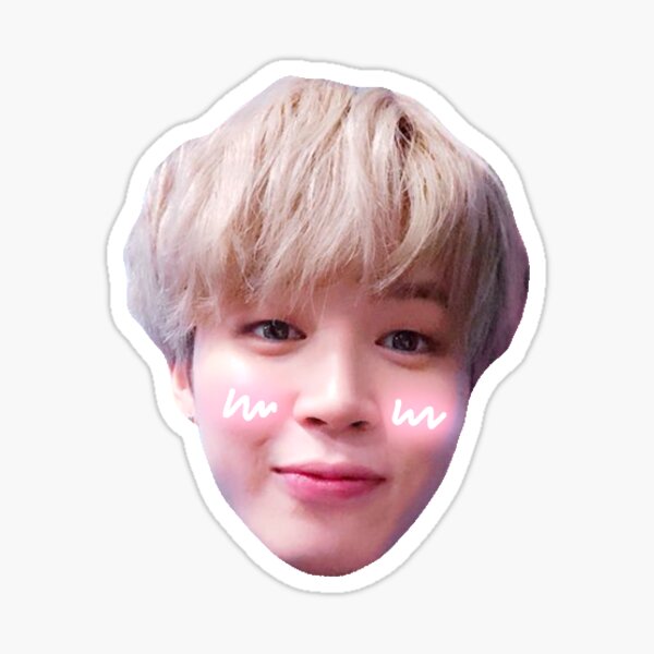 "BTS Jimin" Sticker for Sale by jellycactus | Redbubble
