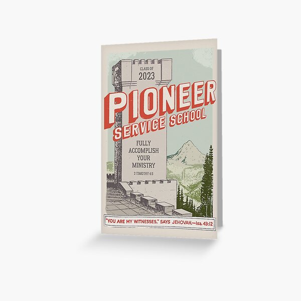 "Pioneer Service School 2023 (Vintage Watchtower)" Greeting Card for ...