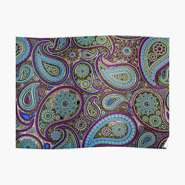 "Paisley" Poster by comtessek | Redbubble
