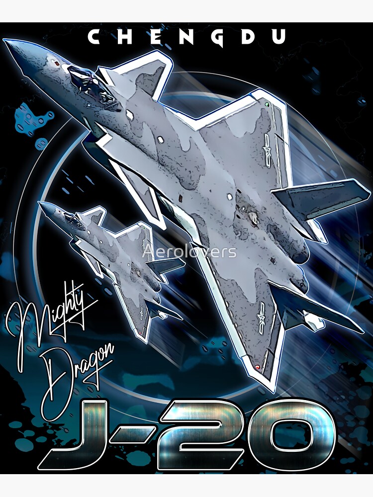 "Chengdu J-20 Fifth-Generation Stealth Fighter Aircraft " Sticker for ...