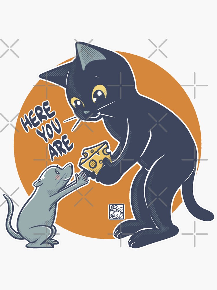"Here You Are" Sticker for Sale by BATKEI | Redbubble