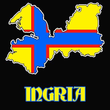 "Republic of Ingria" Sticker for Sale by ViaForaSometent | Redbubble