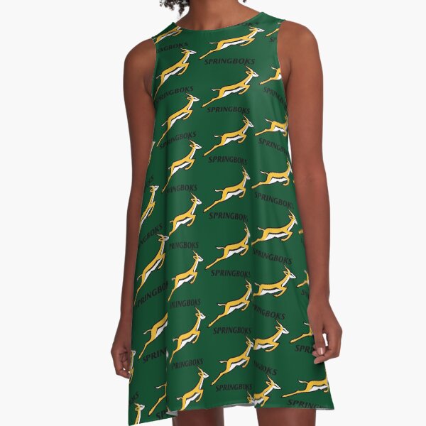 "Springboks - The South Africa national rugby union team" A-Line Dress ...
