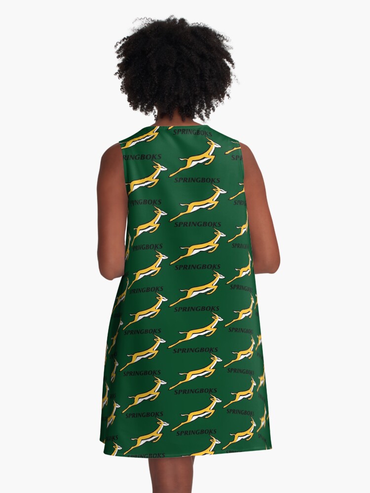 "Springboks - The South Africa national rugby union team" A-Line Dress ...