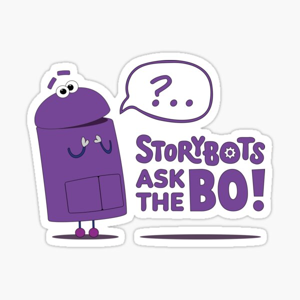"StoryBots /Ask the BO!" Sticker for Sale by BillibonsStudio | Redbubble