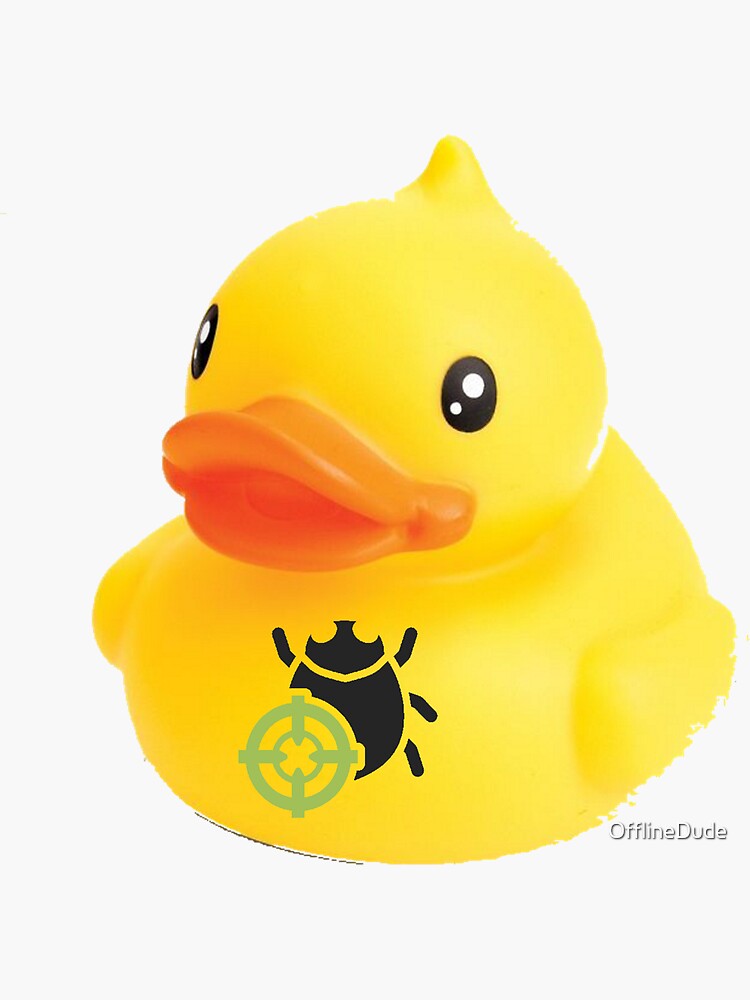 "Rubber Duck Debugging" Sticker by OfflineDude | Redbubble