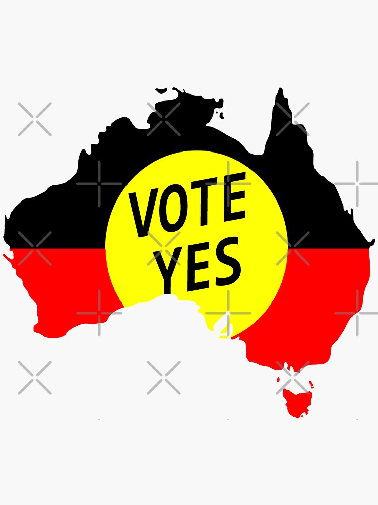 "Vote Yes To The Voice" Sticker for Sale by frigamribe88 | Redbubble