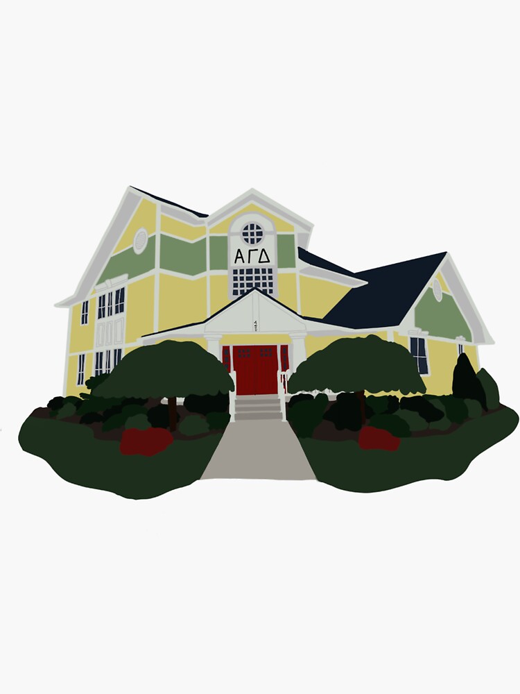 "Alpha Gamma Delta House" Sticker for Sale by jena-lynn | Redbubble
