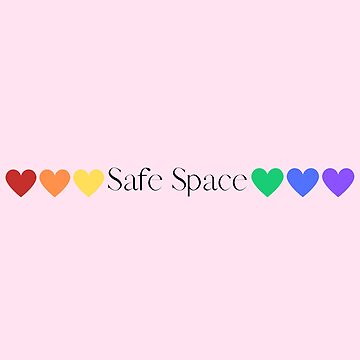 "Safe Space Hearts" Sticker for Sale by kjwenzel11 | Redbubble