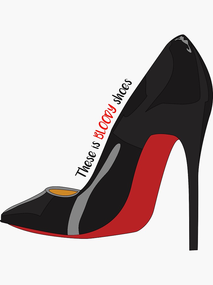 "Red Bottoms" Sticker for Sale by Pokimation | Redbubble