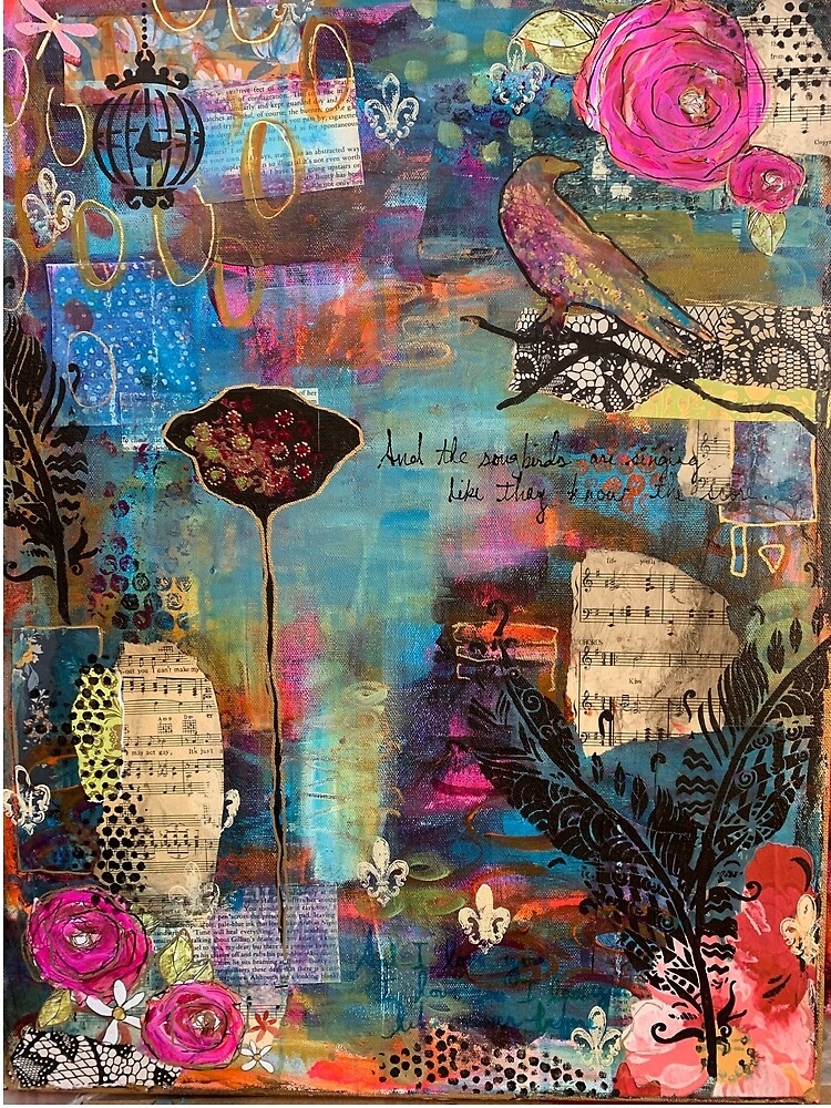 "Songbirds are Singing" Poster for Sale by Sherriholstad | Redbubble