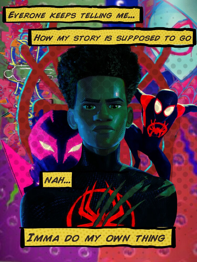 "Across the spider-verse: Spider-man comic book poster" Sticker for ...