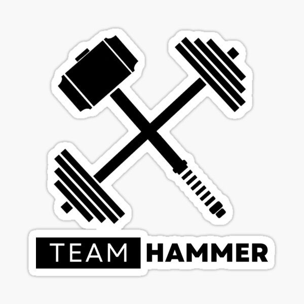 "Team Hammer PL OG Logo" Sticker for Sale by hivester | Redbubble