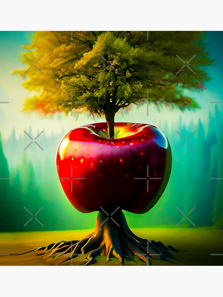 "Apple Tree Surreal Art" Sticker for Sale by frigamribe88 | Redbubble