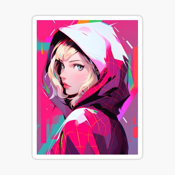 "Gwen Stacy Spider-Man: Across the Spider-Verse " Sticker for Sale by ...