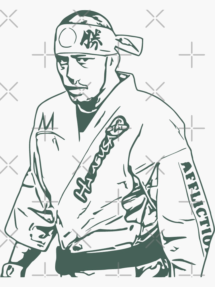 "Georges Saint-Pierre kimono green sticker" Sticker by ChampionThreads ...