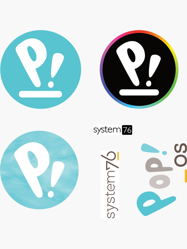 "Pop OS System 76 Set " Sticker for Sale by Keycapkk | Redbubble