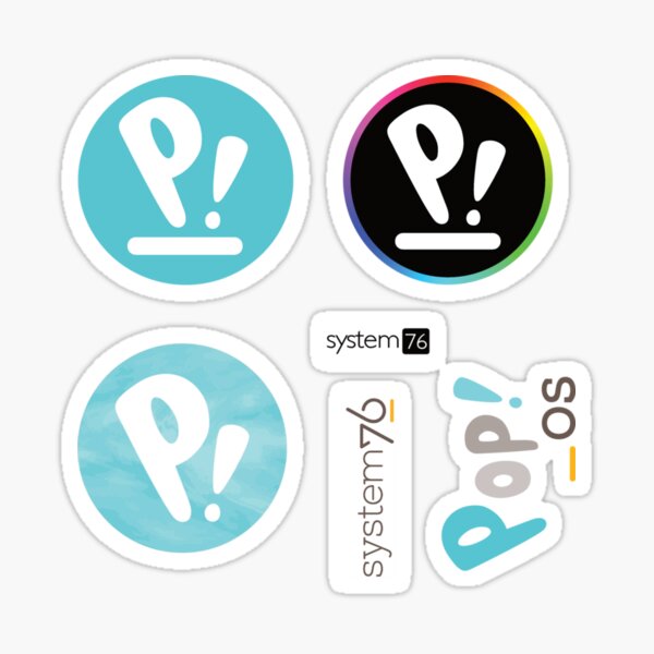 "Pop OS System 76 Set " Sticker for Sale by Keycapkk | Redbubble
