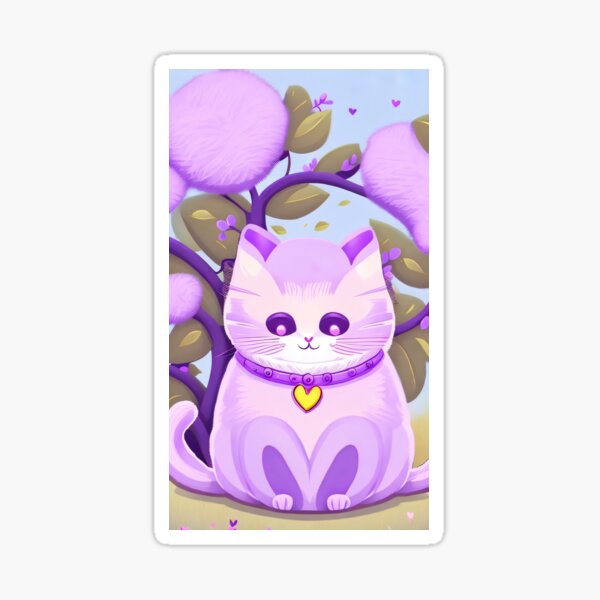 "Cats 8" Sticker for Sale by CrushyAIDesigns | Redbubble
