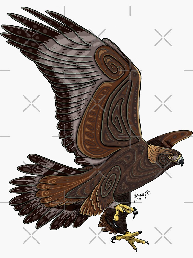 "Golden Eagle" Sticker for Sale by Corvus-latrans | Redbubble