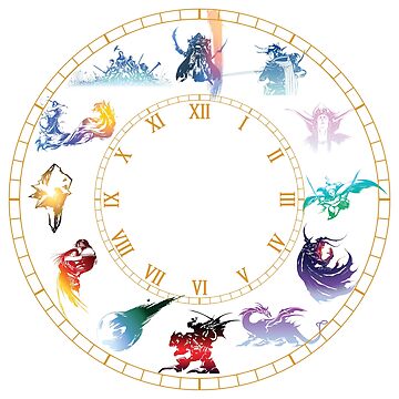 "Final Fantasy Logo Clock" Clock for Sale by Like-Clockwork | Redbubble