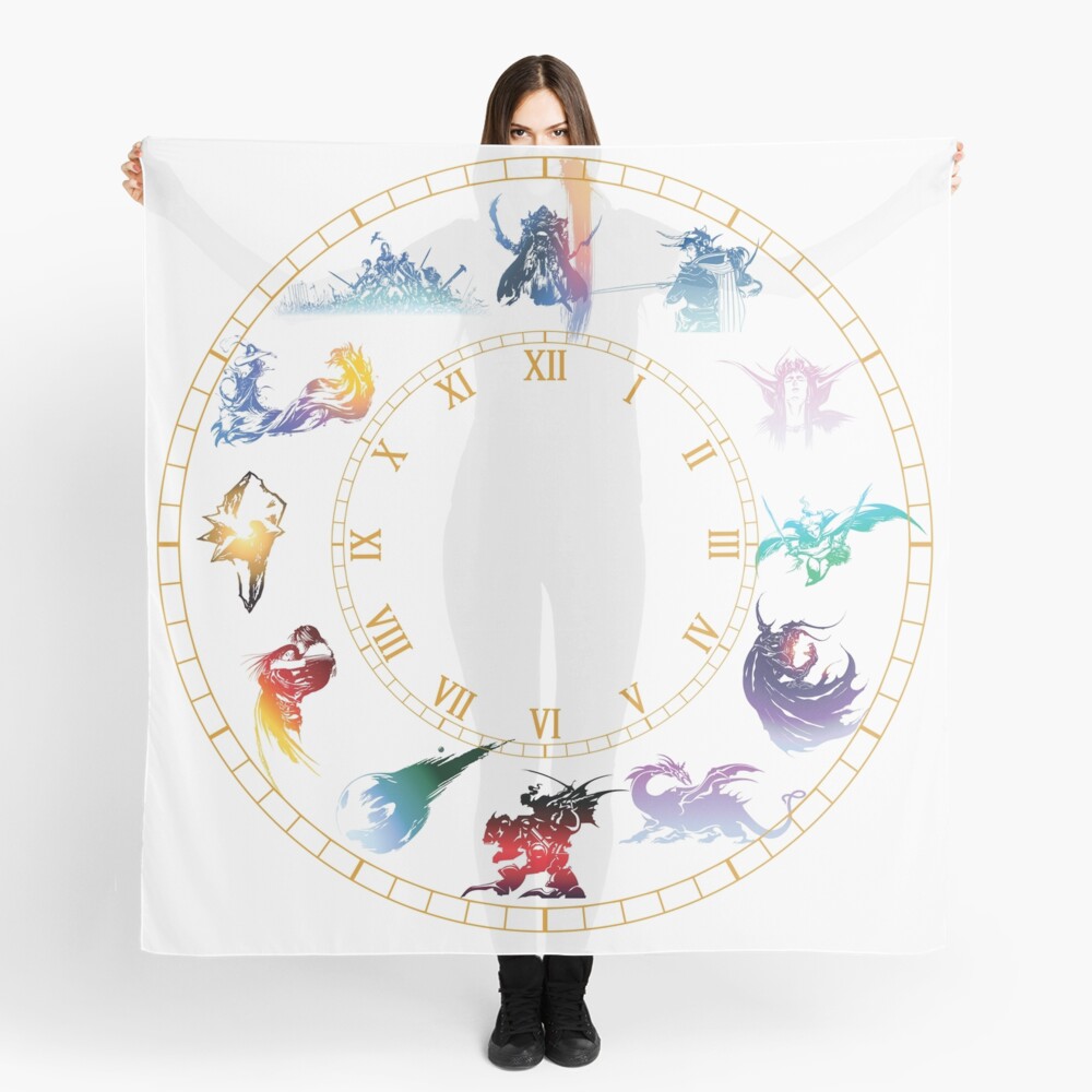 "Final Fantasy Logo Clock" Clock for Sale by Like-Clockwork | Redbubble