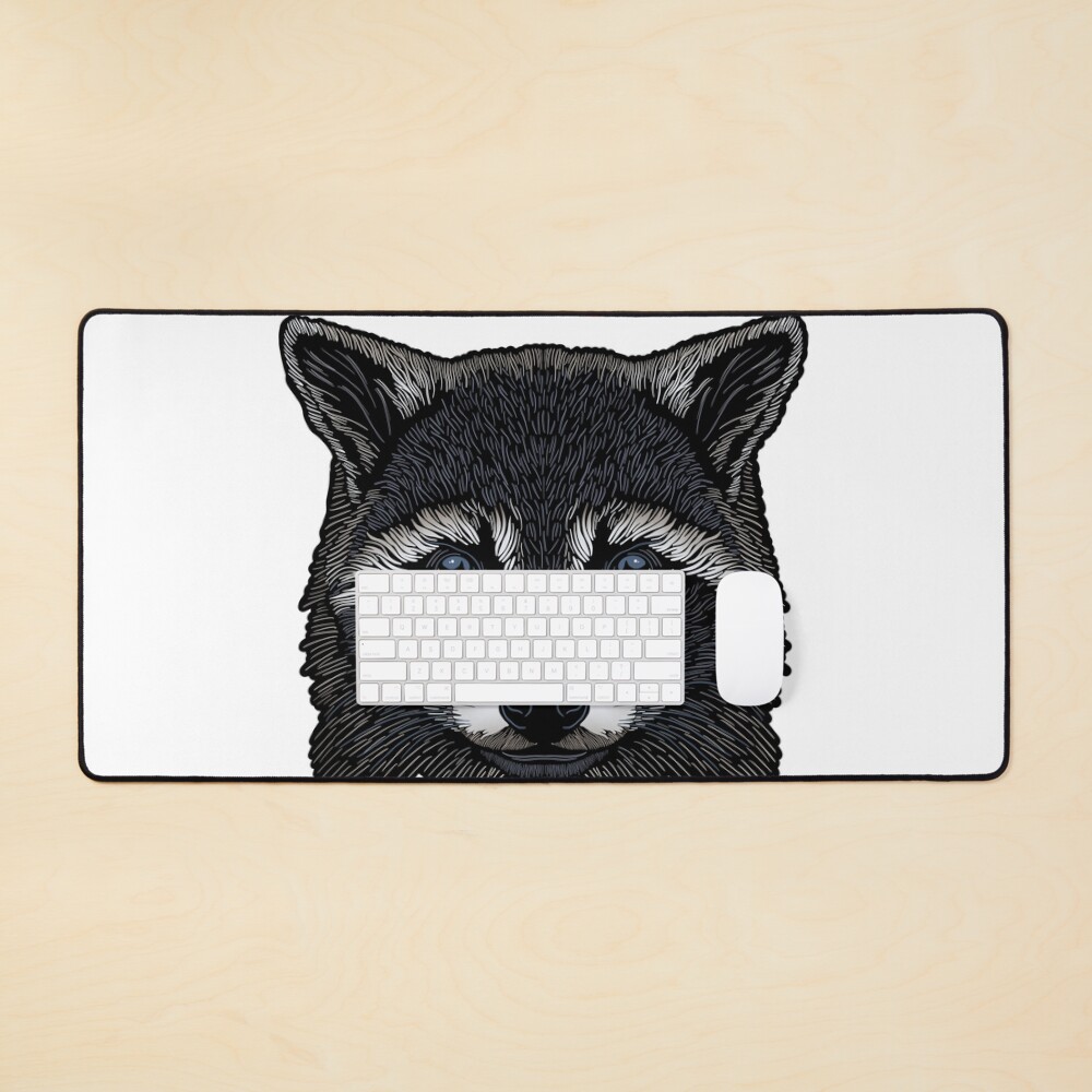 "A young raccoon face line drawing" Sticker for Sale by DaveDanchuk ...