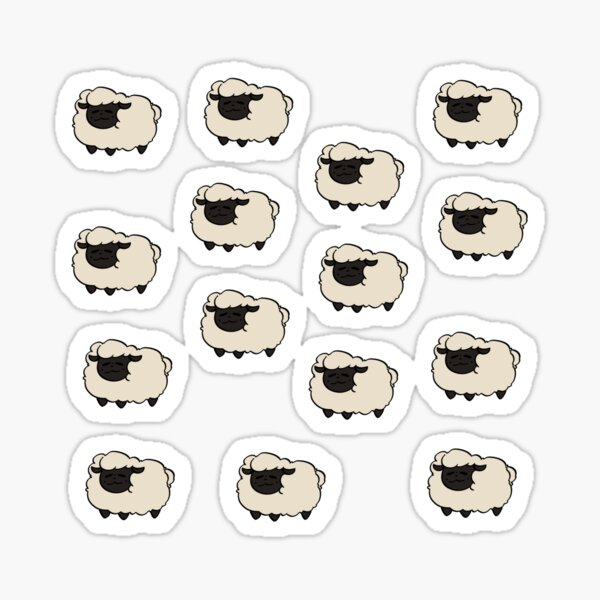 "Plain Sheep Sticker Pack" Sticker for Sale by Longjeansman | Redbubble