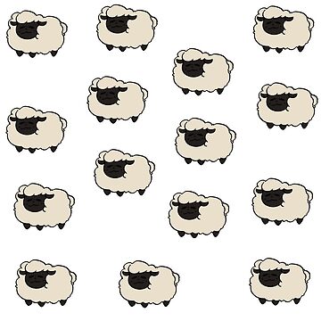"Plain Sheep Sticker Pack" Sticker for Sale by Longjeansman | Redbubble