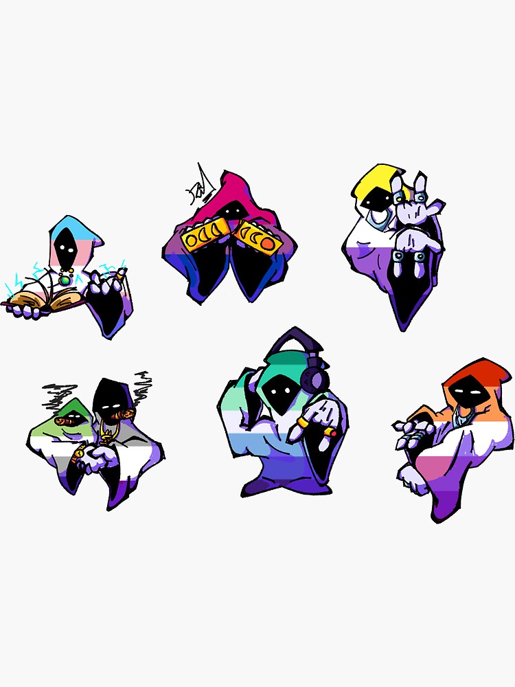 "LGBT Shadow Wizards" Sticker for Sale by Blilff | Redbubble