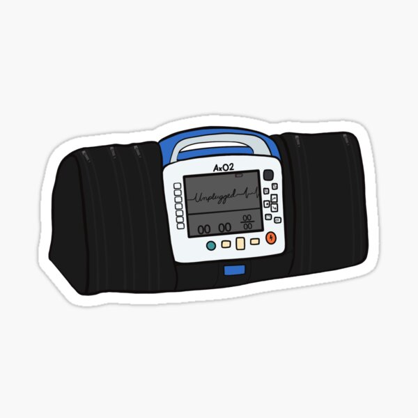 "Unplugged Monitor" Sticker for Sale by AxO2Shop | Redbubble