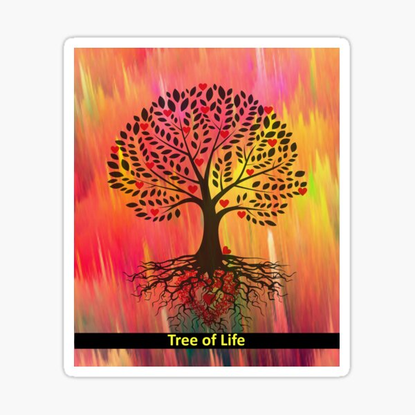 "Art Illustration: Tree of Life" Sticker for Sale by mturns57 | Redbubble