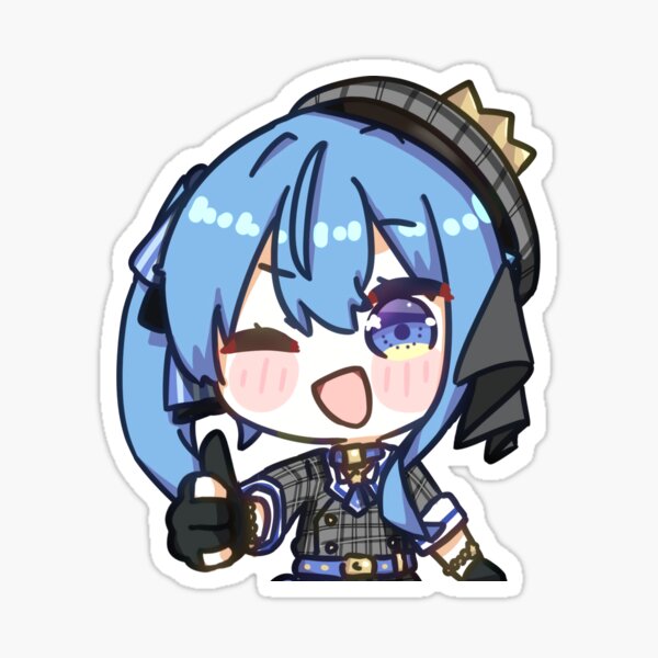 "Hoshimachi Suisei Hololive" Sticker for Sale by Assedio | Redbubble