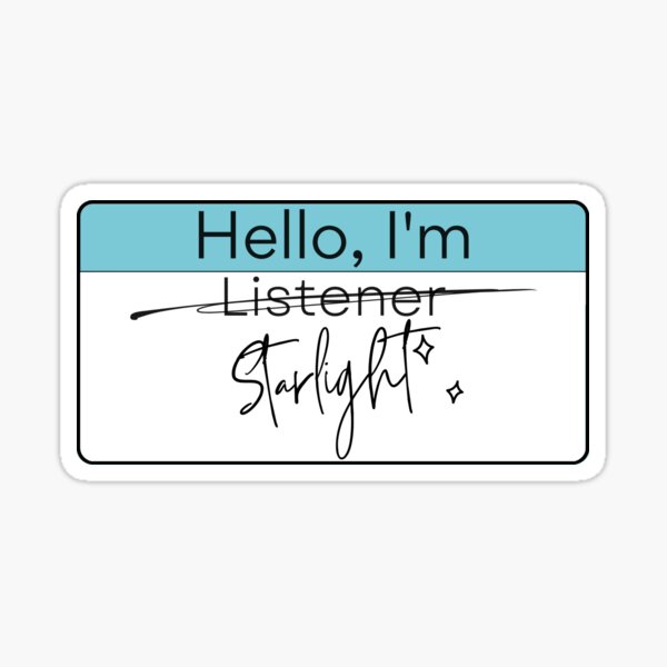 "Hello, I'm... Listener" Sticker for Sale by ElectricSyn | Redbubble