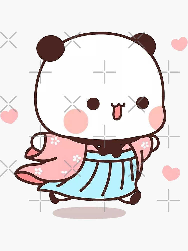 "Dudu Panda | Dudu Panda Running | Bubu and Dudu Sticker Sticker ...