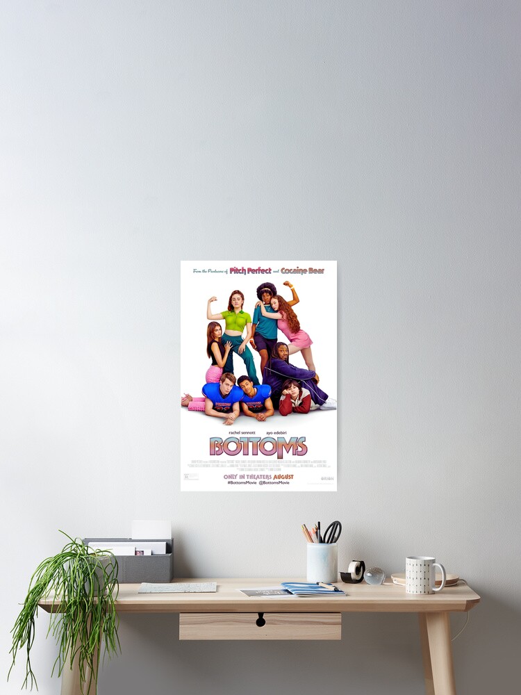 "Bottoms Movie Poster | Lesbian Comedy | Queer Movie" Poster for Sale ...