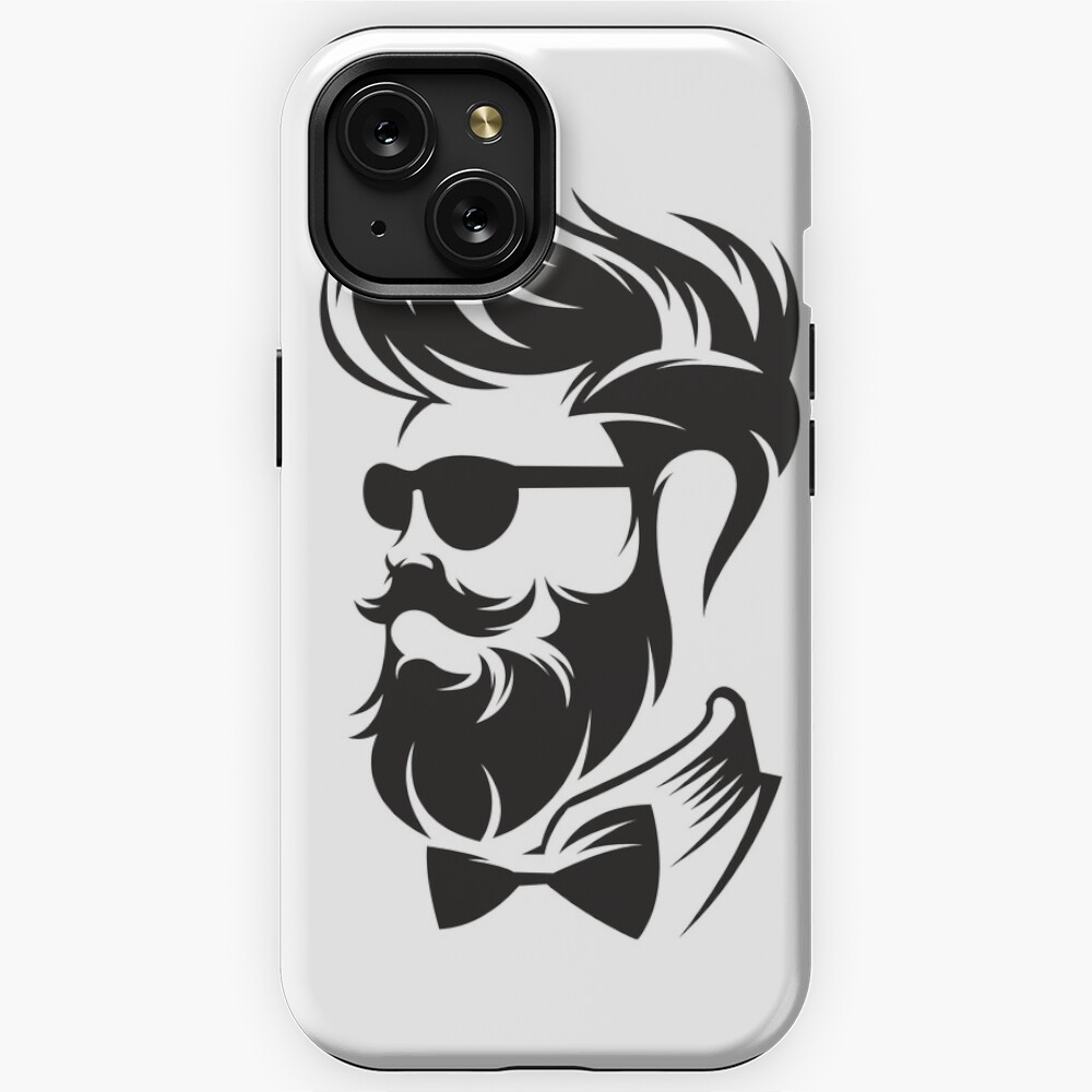 "Bearded man, style" Sticker by kendpng | Redbubble
