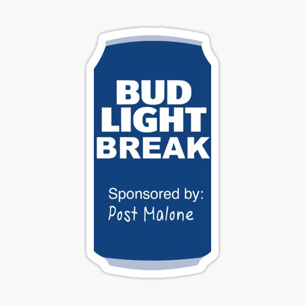 Bud Light Break Stickers | Redbubble
