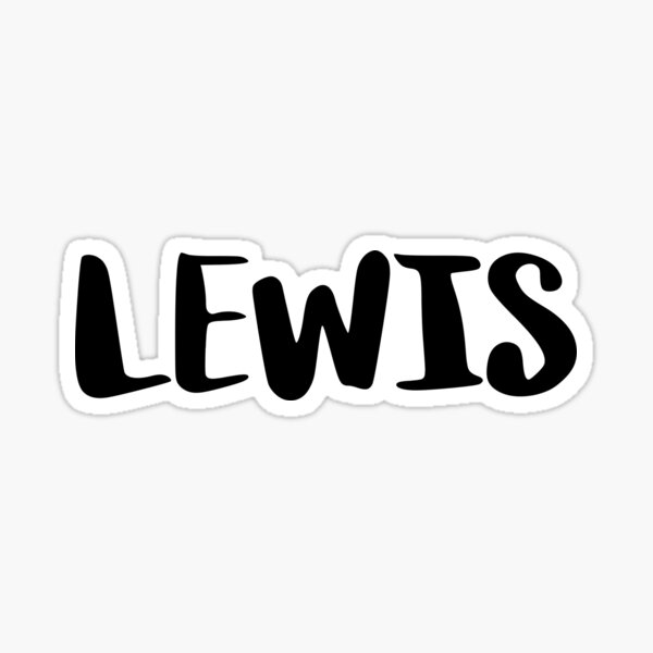 "Lewis" Sticker for Sale by FTML | Redbubble